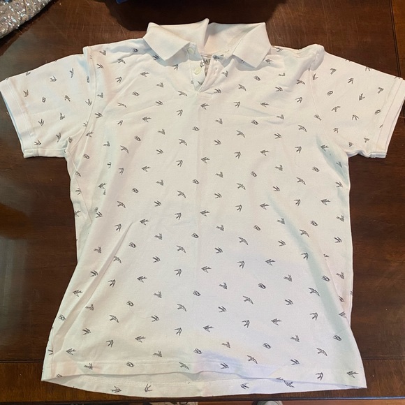 Primark | Shirts | White Polo With Birds | Poshmark